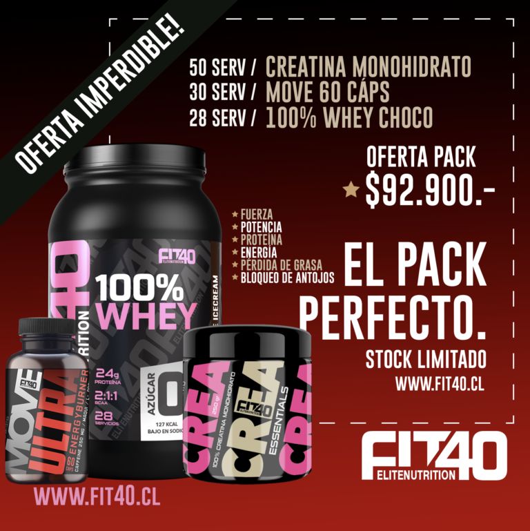 PACK PERFECTO MOVE ULTRA 60 + 100%Whey+CREA | Fit40